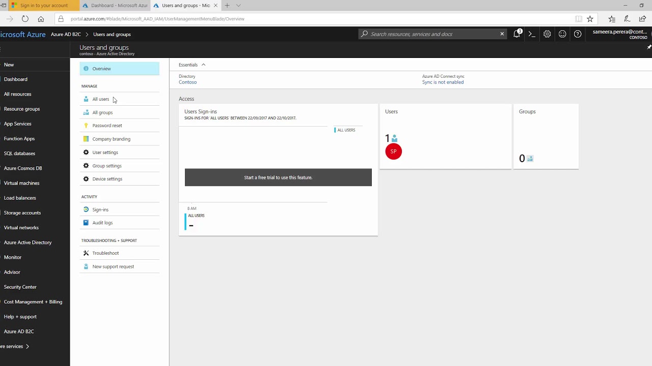 Azure AD B2C - Accounts and Policies - YouTube