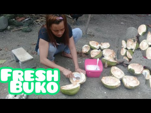 Lamaw me buko|sarap ng fresh butong - YouTube