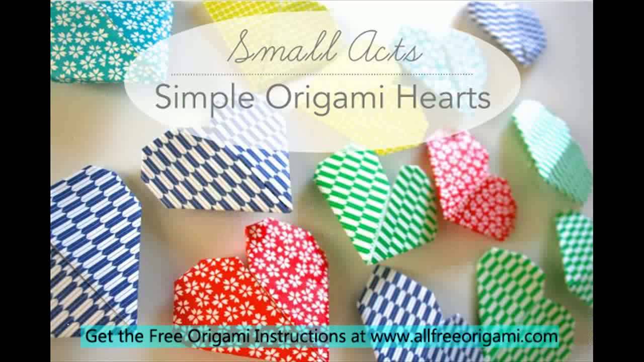 origami heart pop up card - YouTube