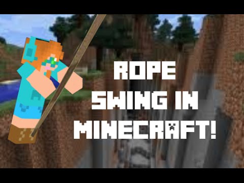 Minecraft Tips n' Tricks: Rope Swing in Minecraft! - YouTube