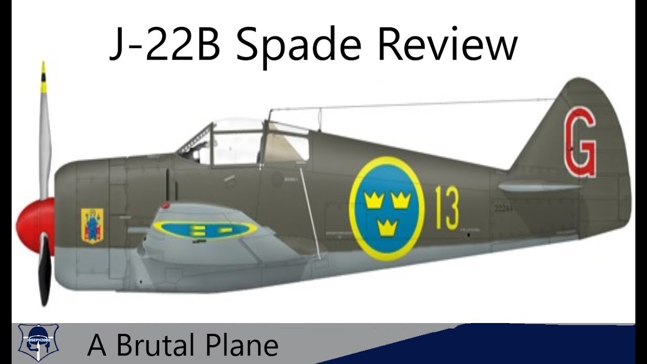 War Thunder: J22-B Spade Review. A Brutal Plane (Outdated) - YouTube