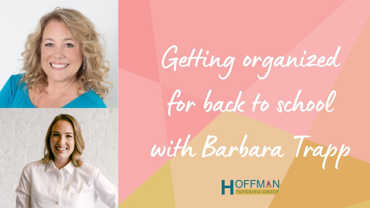 Getting organized for back to school with Barbara Trapp - YouTube