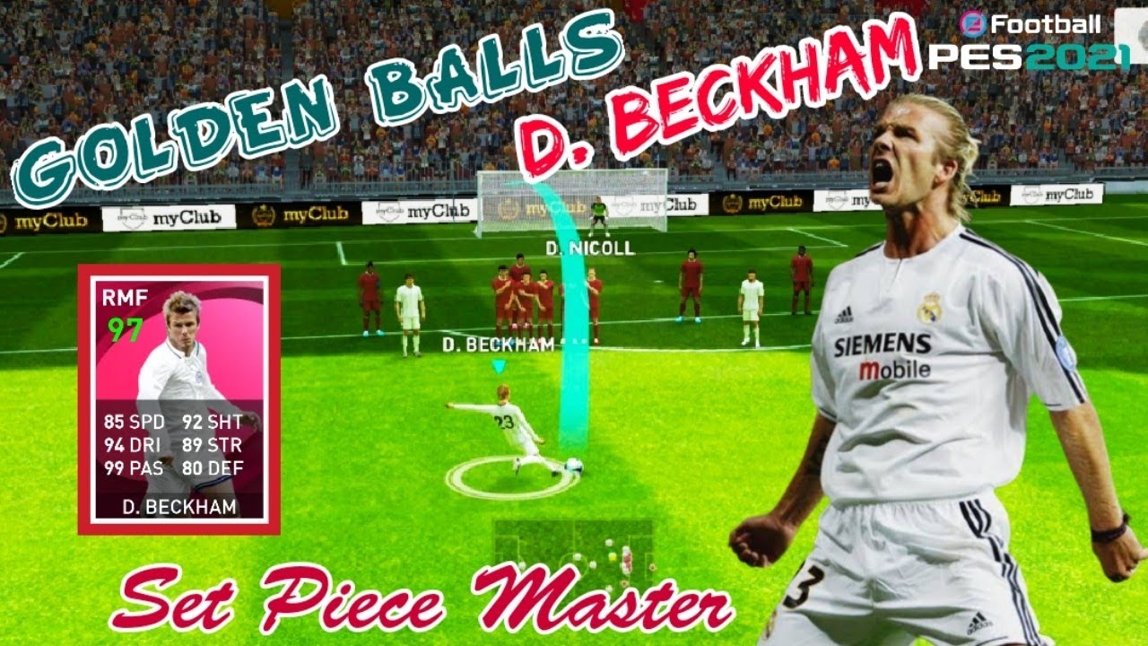 Review 97 Rated Iconic D. Beckham | Golden Balls | PES 2021 Mobile ...