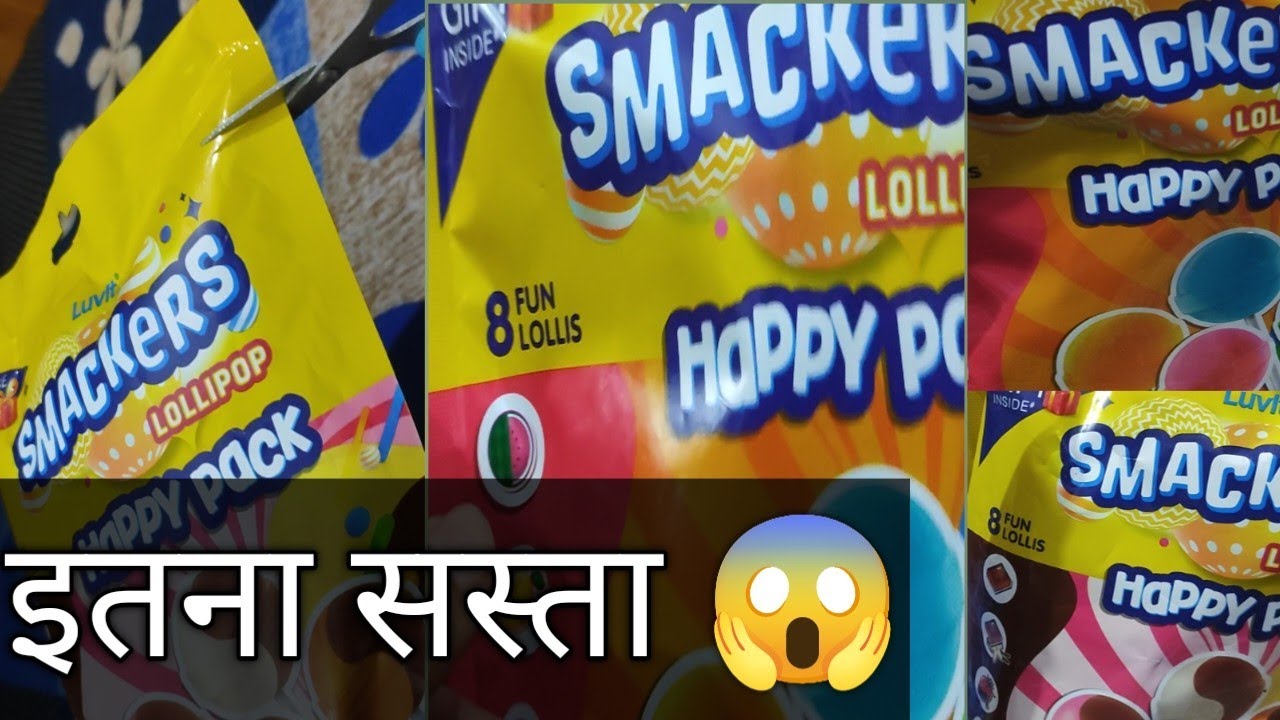 Smackers | Lollipop | Happy Pack | Chocolate Flavour | Fruit Flavoured ...