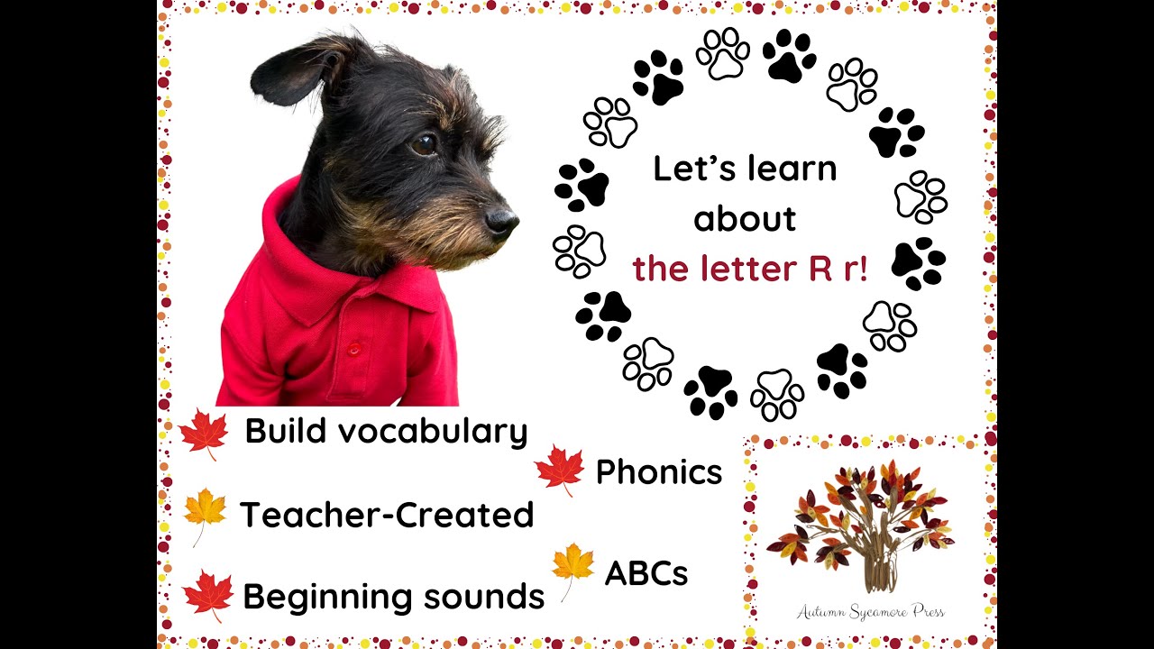 Learn the letter R r- Cute dogs teach letters, sounds, & words ...