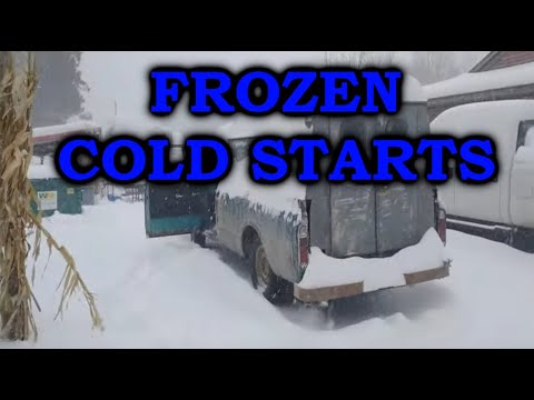 -30*C FROZEN ENGINE COLD START Compilation | s.3 ep.61 | Заводим холодный двигатель в мороз ...