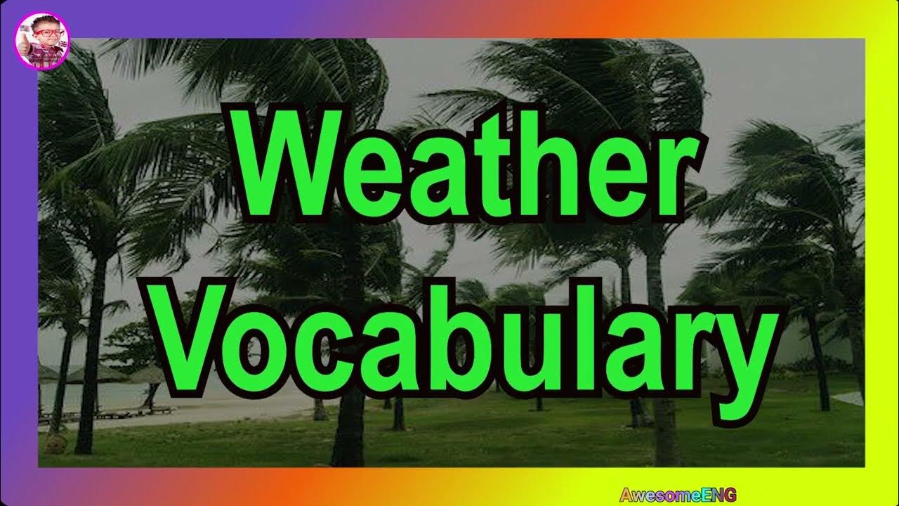 Weather vocabulary | English Vocabulary - YouTube