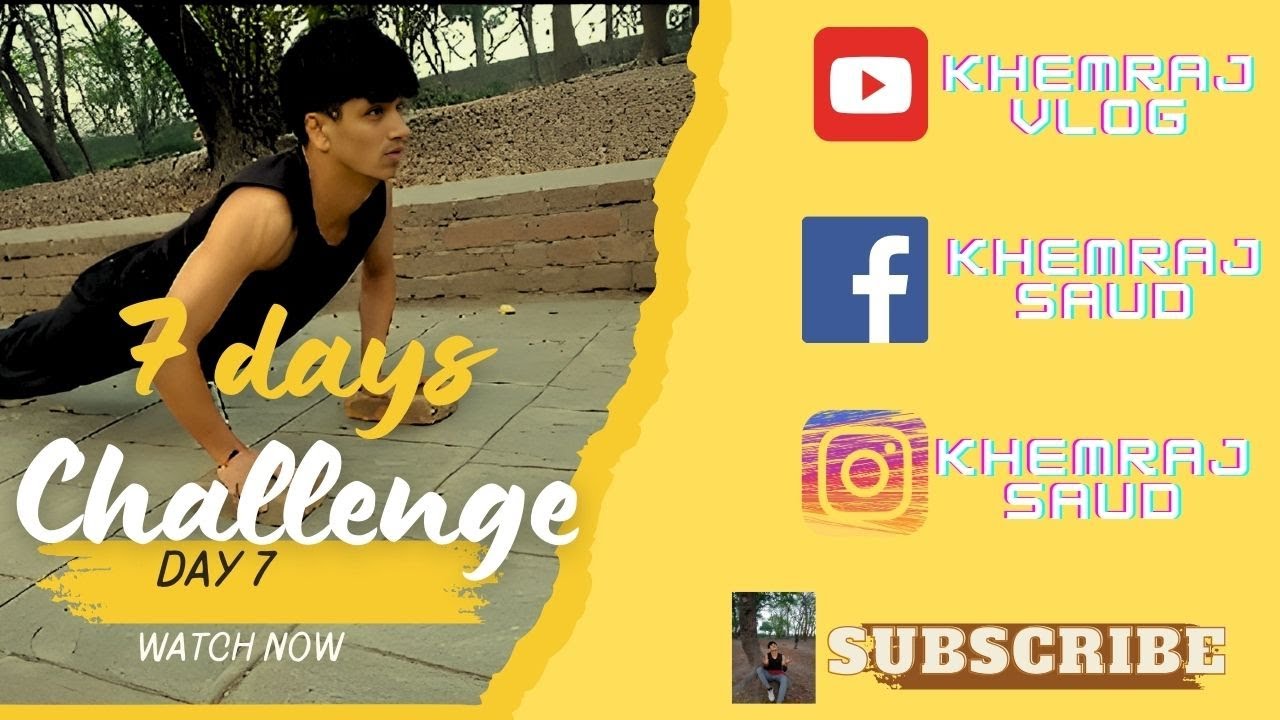 7 Day Challenge🏃‍♀️ || Day 7🚥 || Build New Habit ️🙌🏃‍♀️ - YouTube