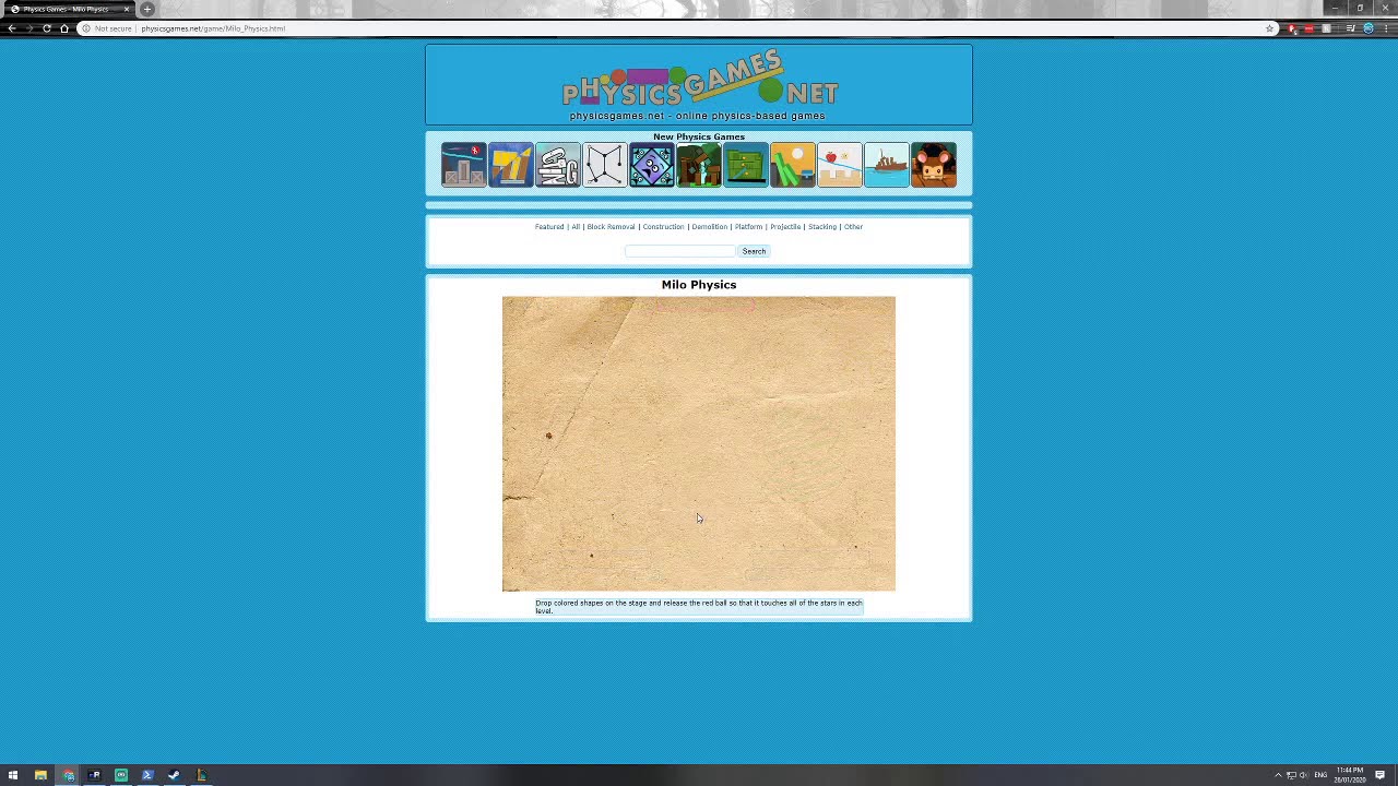 Milo Physics - Level #1 - Current WR HighScore 993 (Speed Run) - YouTube
