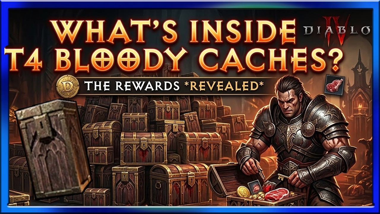 Diablo 4 Season 12 Whats inside the Bloody Caches? (Tormented 4 Rewards ...