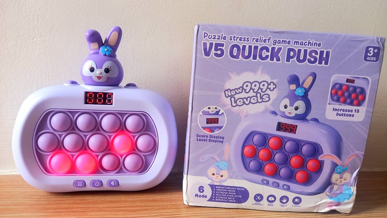 STELLA LOU NEW V5 POP IT GAME 13 KEY UNBOXING & REVIEW | SATISFYING ...