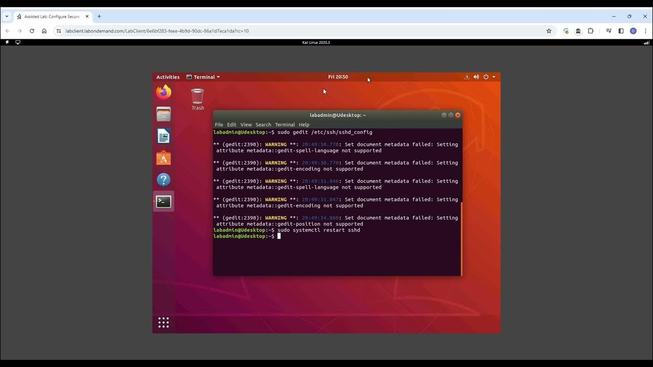 Remote access. Adding security by modifying the config file to prevent root login. - YouTube