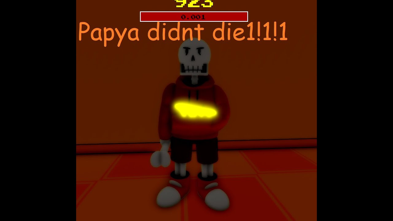 Underswap Last Justice Papyrus Showcase in Undertale Endless Route ...