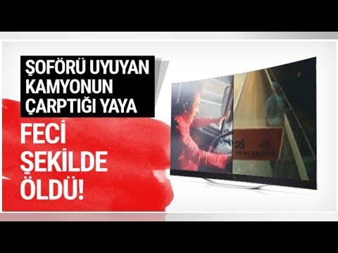 Şoförü uyuyan kamyonun çarptığı yaya feci şekilde öldü! DuckNews TV