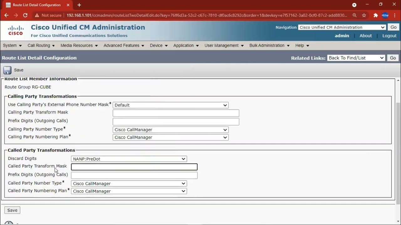Route List Configuration in CUCM - YouTube