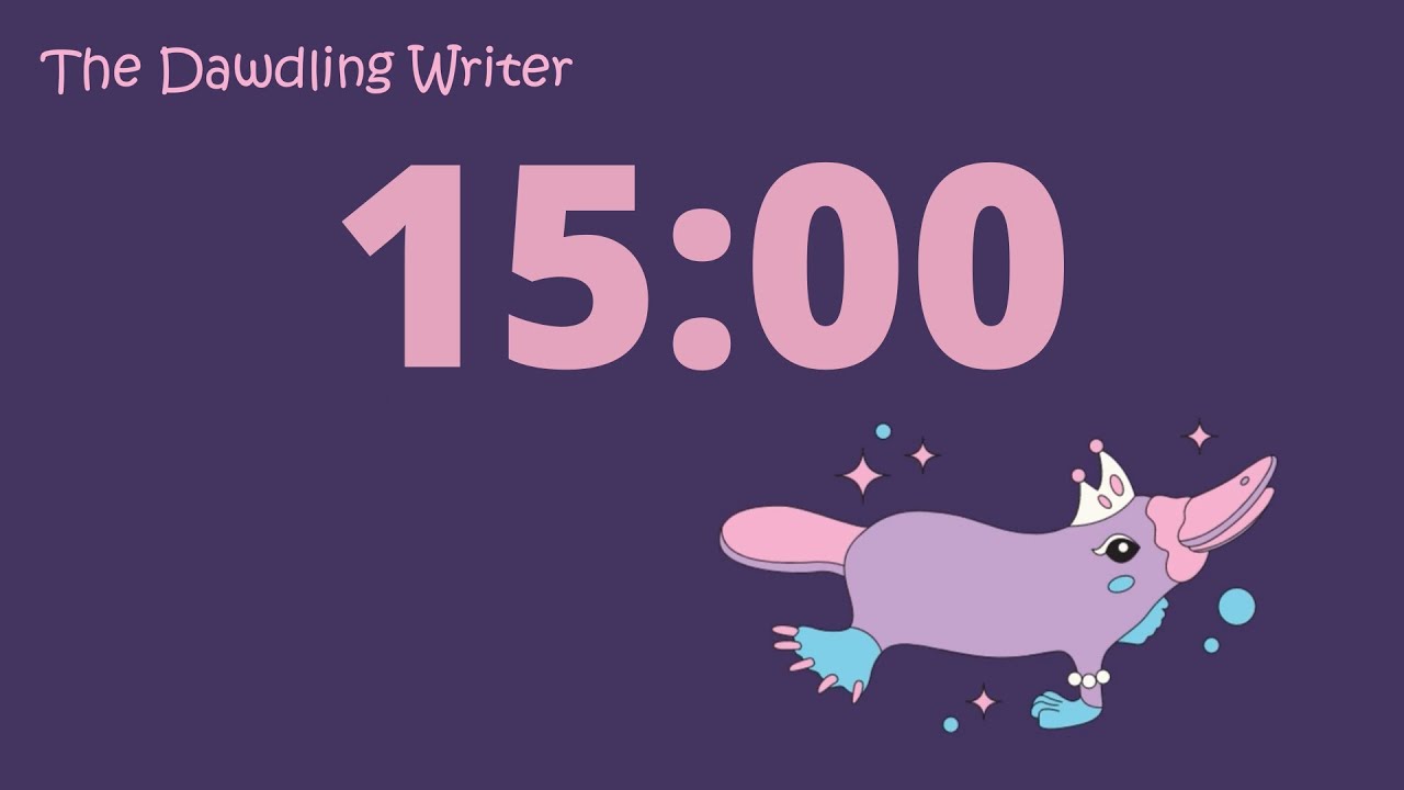 15 Minute SILENT Farting Platypus Timer for Focus, Studying, Writing ...