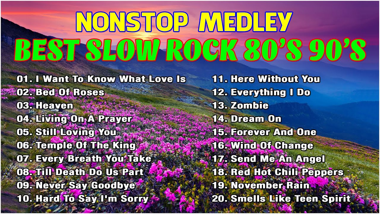 Best Slow Rock Ballads 80's 90's 💥 Scorpions, Bon Jovi, Aerosmith, Led ...