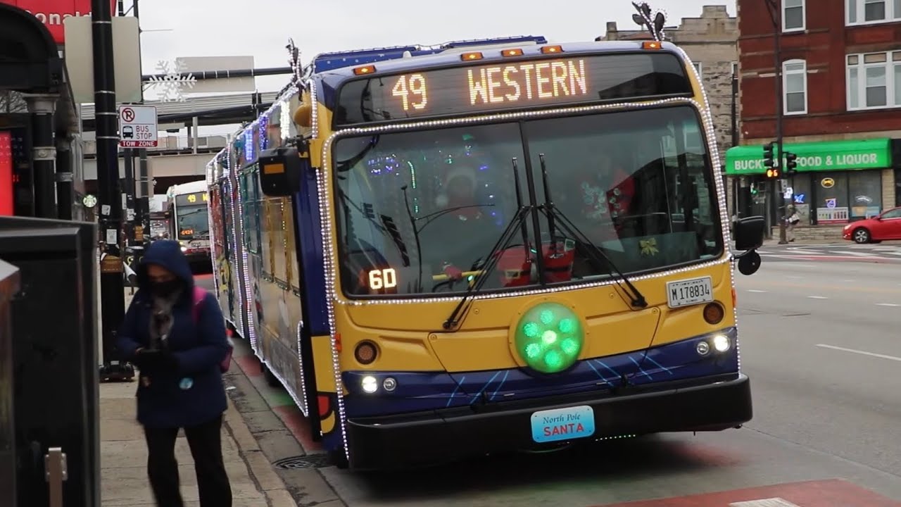 Chicago Transit Authority: The Allstate Holiday Bus on the 49 Western ...