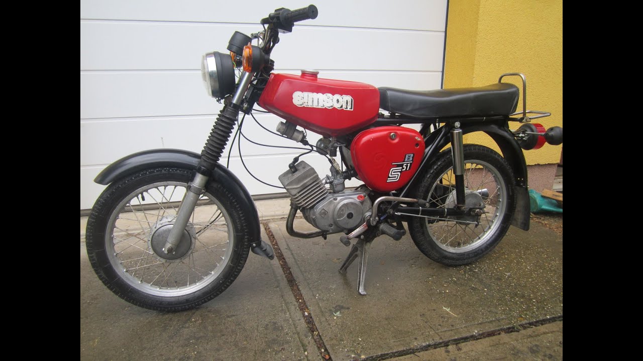 Simson s51 b (1988) - YouTube
