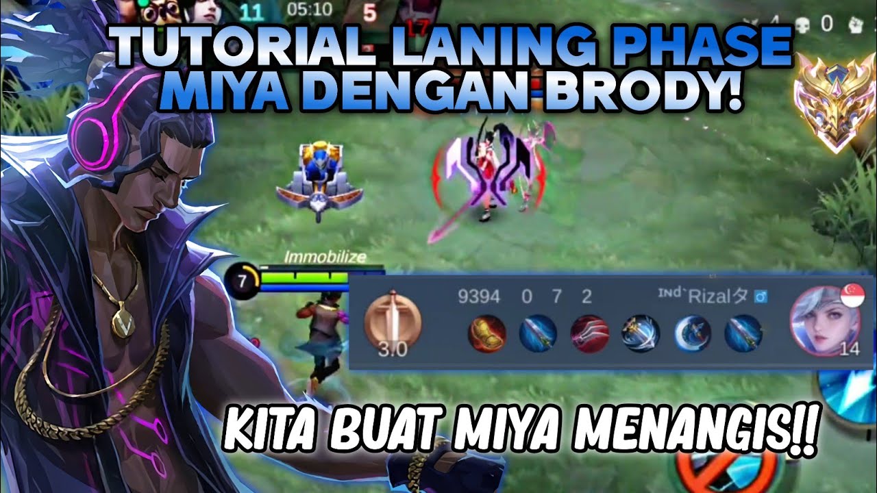 MIYA RAME DI PAKE DIRANK?! INI CARA YANG GUE GUNAKAN UNTUK MELAWAN MIYA DENGAN BRODY - MLBB ...