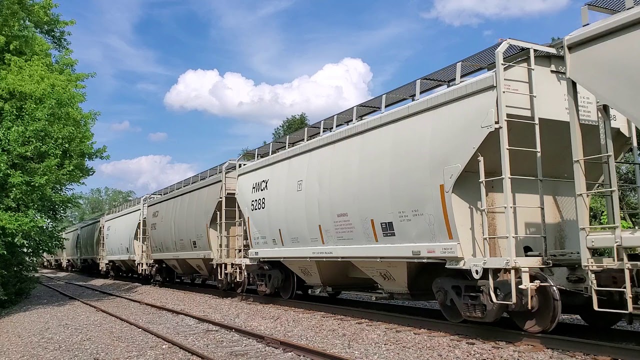 BNSF Sand Train WB through Osceola, Iowa with CP power - YouTube