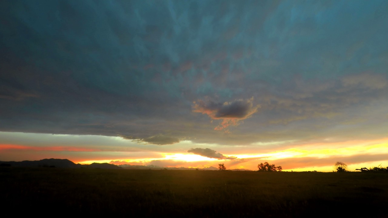 Beautiful Sunset Over Boulder Colorado Time Lapse Short 4k - YouTube