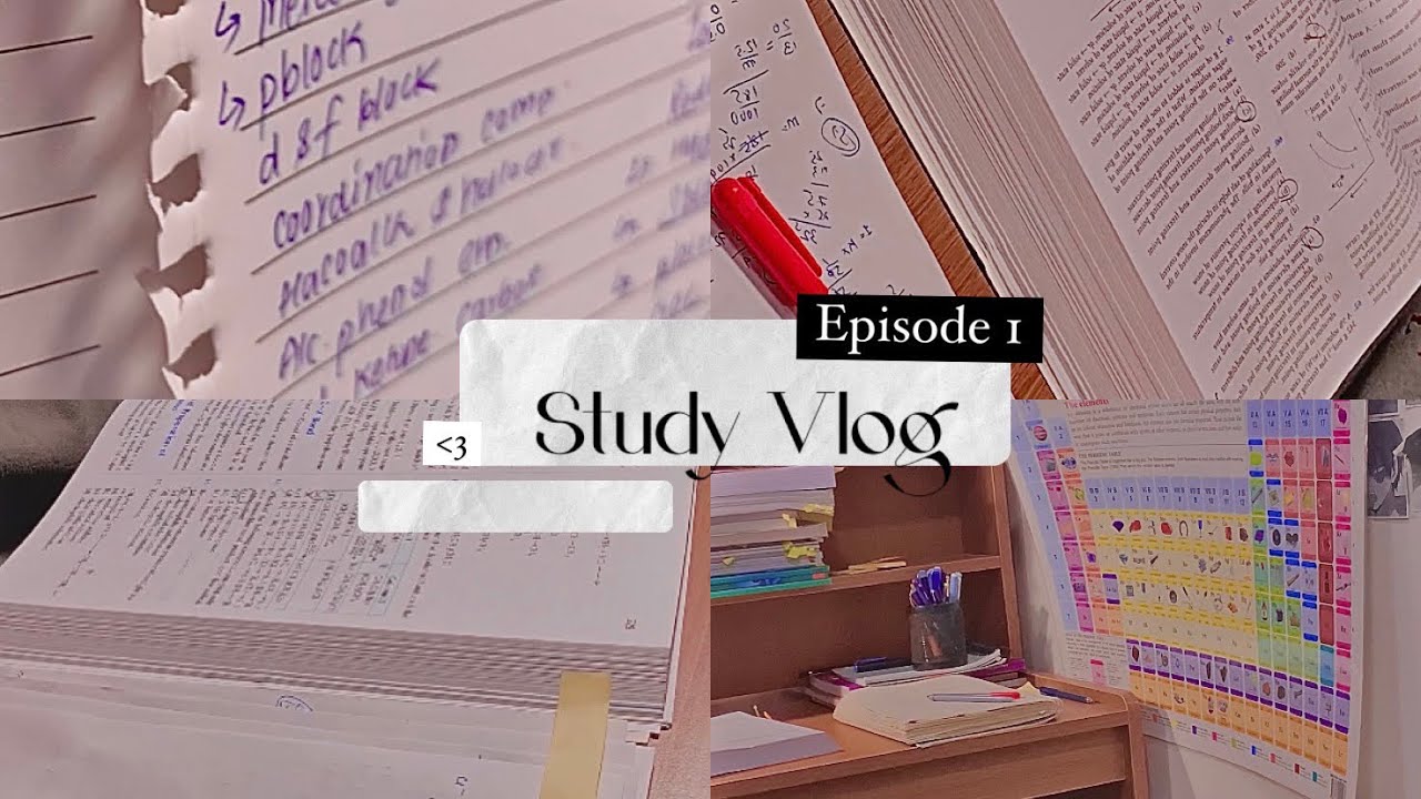 Study vlog 🎀aesthetic, time lapse, note taking, chemistry🎀 - YouTube