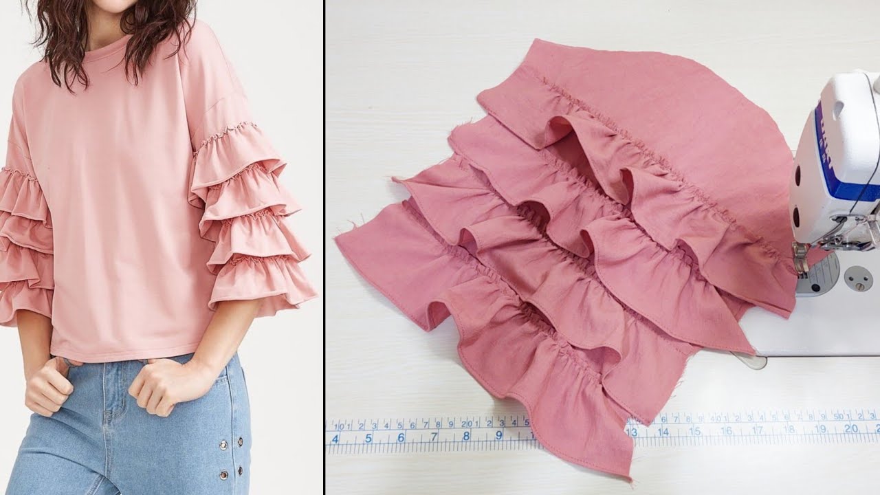 ️The Best information to sewing Layered Ruffle Sleeves [[ BeSewCrafty ...