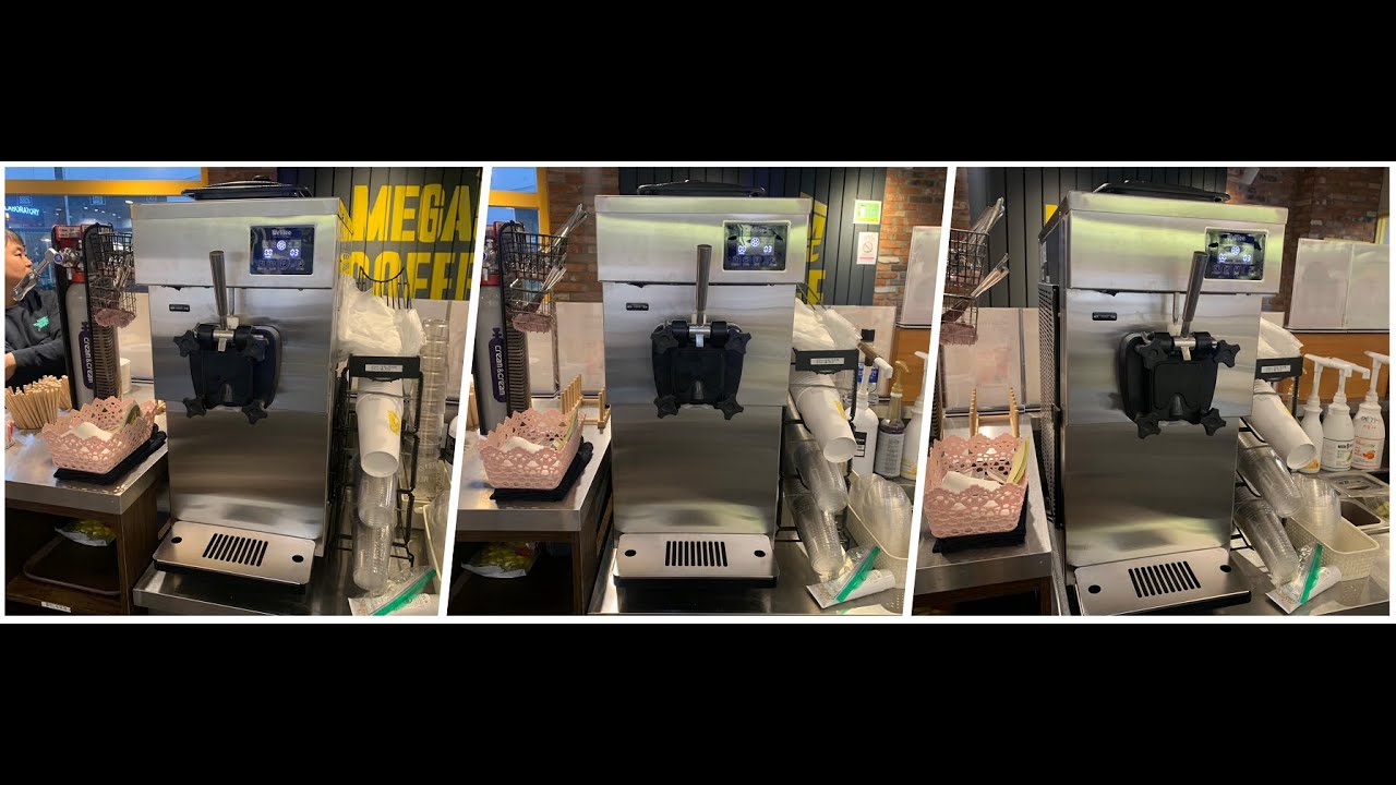 소프트아이스크림기계 Wellice 웰아이스 T119 설치사례(메가 커피)🍦🍹 - YouTube