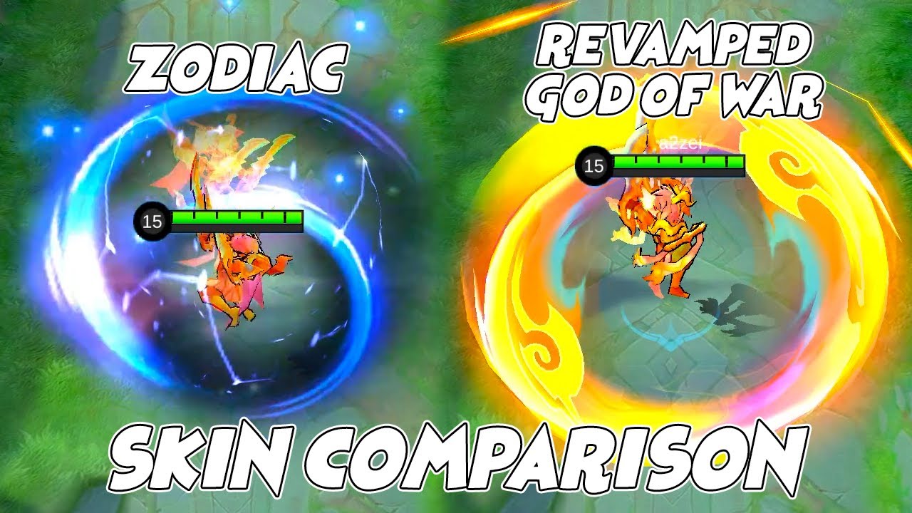 Martis Revamped God of War Epic Skin VS Capricorn Zodiac Skin | MLBB ...