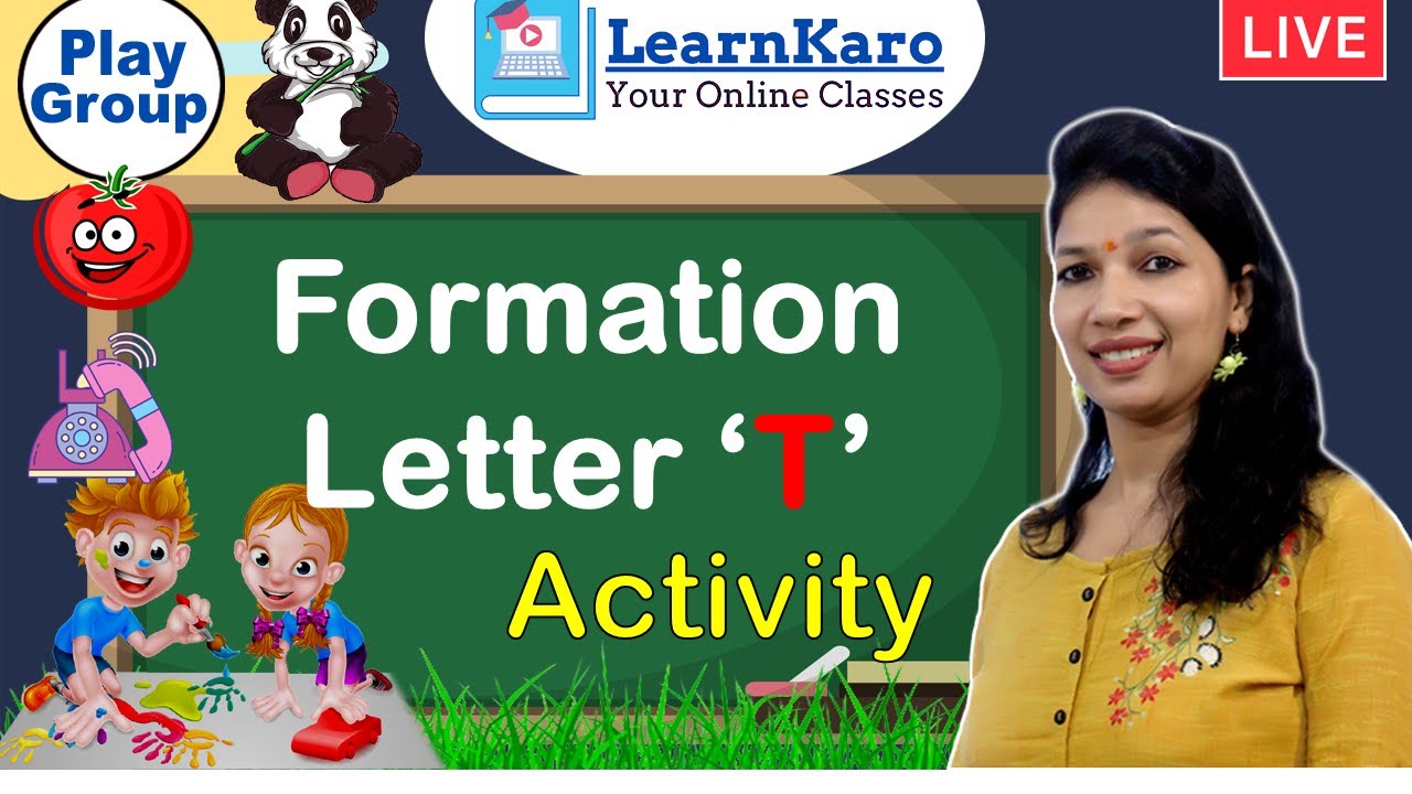 Formation of Letter T | Stroke-wise T | Tap, Tomato, Telephone ...