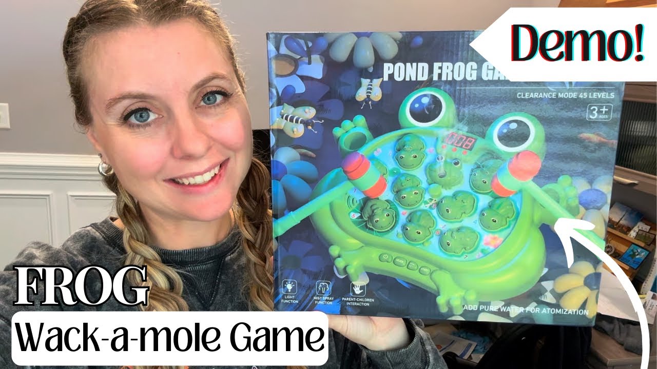 Review of Wack-a-mole Frog Game from Amazon - YouTube