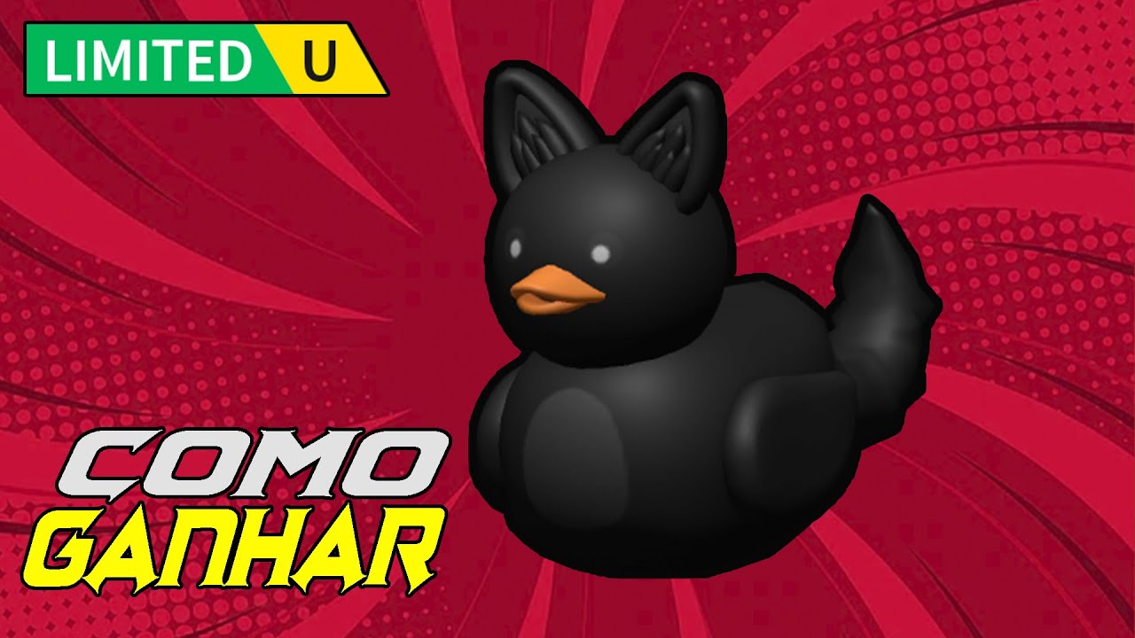 COMO PEGAR O NOVO ITEM GRÁTIS Limited UGC [Pato Furry Preto] ROBLOX ...