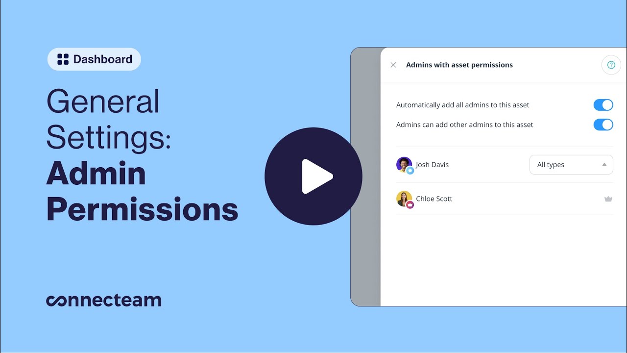 Connecteam | General | General Settings Admin Permissions - YouTube