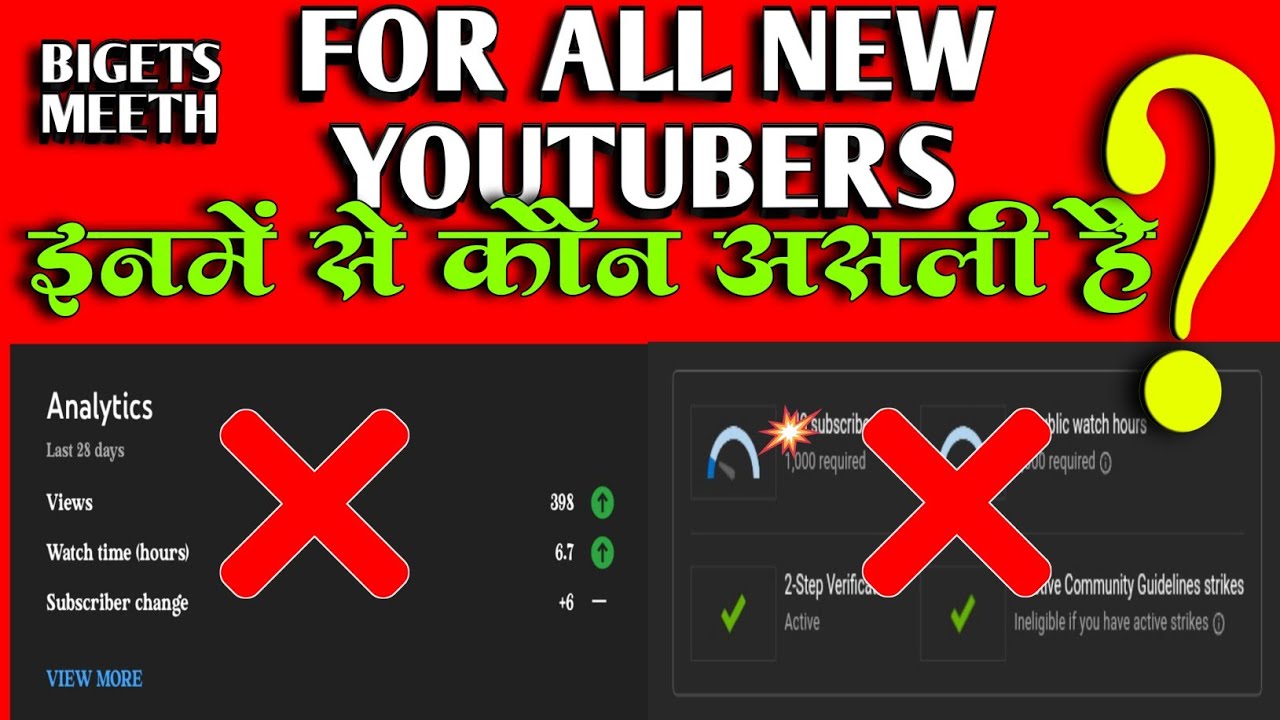 Who is Original Subscribers And Original Watch time | how to get more ...