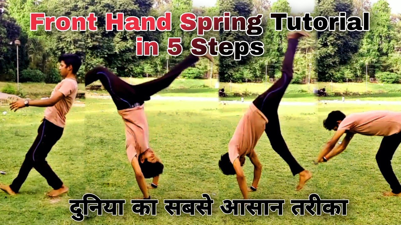 Front Hand Spring Tutorial Step by Step in Easy 5 Steps 😊🥰 - YouTube