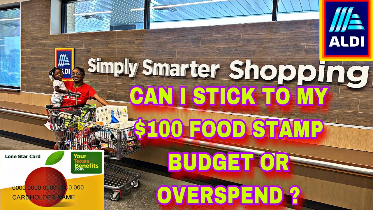 GROCERY SHOP WITH ME ON A $100 FOOD STAMP BUDGET AT ALDI | DID I STICK ...