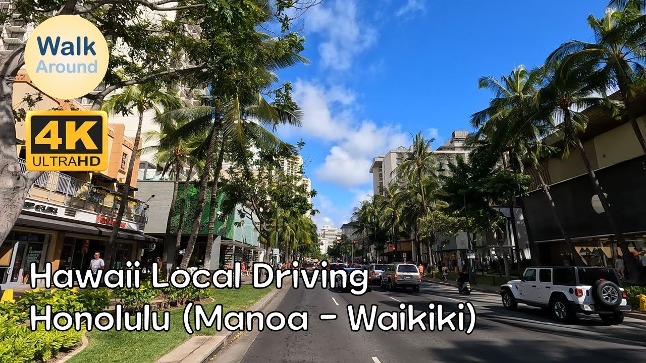 【4K60】 Honolulu, Hawaii Driving: Manoa - Waikiki - YouTube