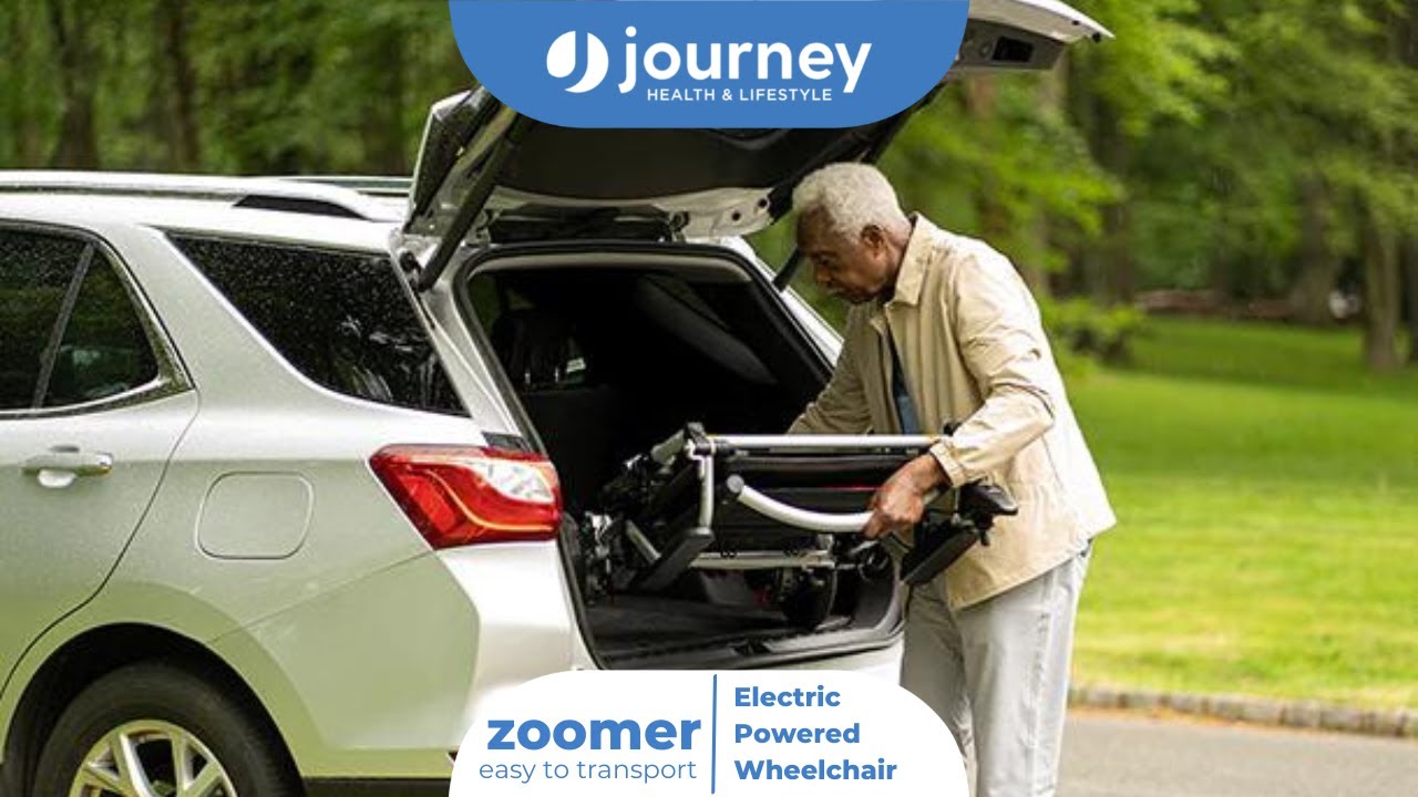 Zoomer™ Power Folding Chair One-Handed Control is Easy to Transport ...