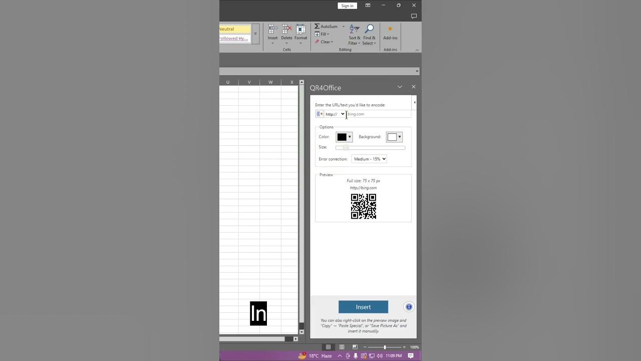 QR CODE makerin Excel || #excelformula #exceltech #exceltips - YouTube