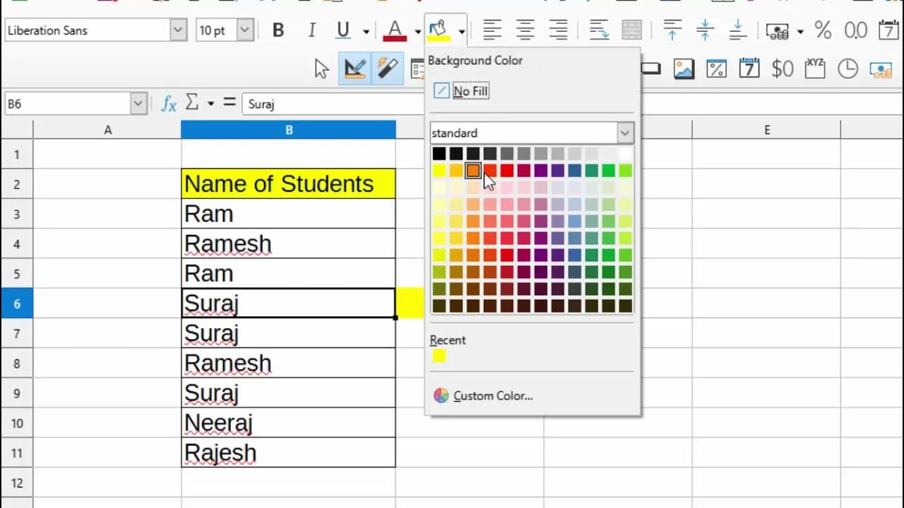 Use of countif formula in Libre calc@COMPUTEREXCELSOLUTION - YouTube