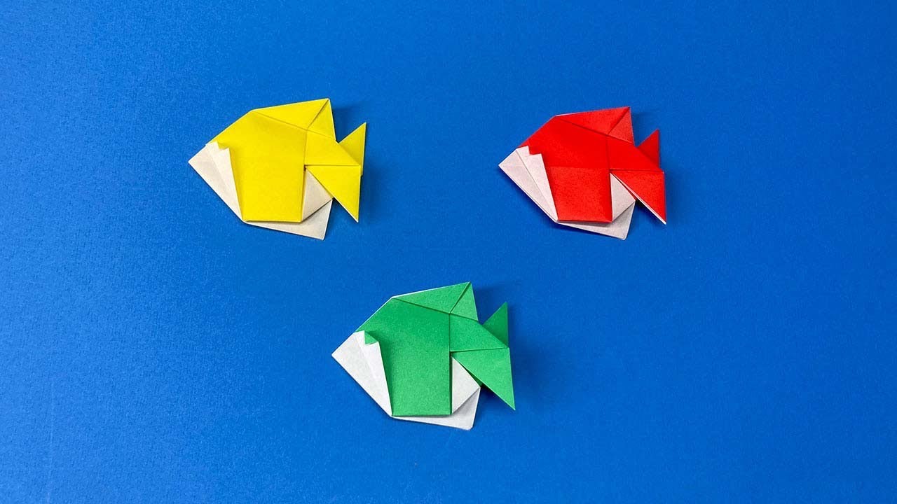 Origami Angelfish TUTORIEL Origami Poisson Scalaire De Robert Lang