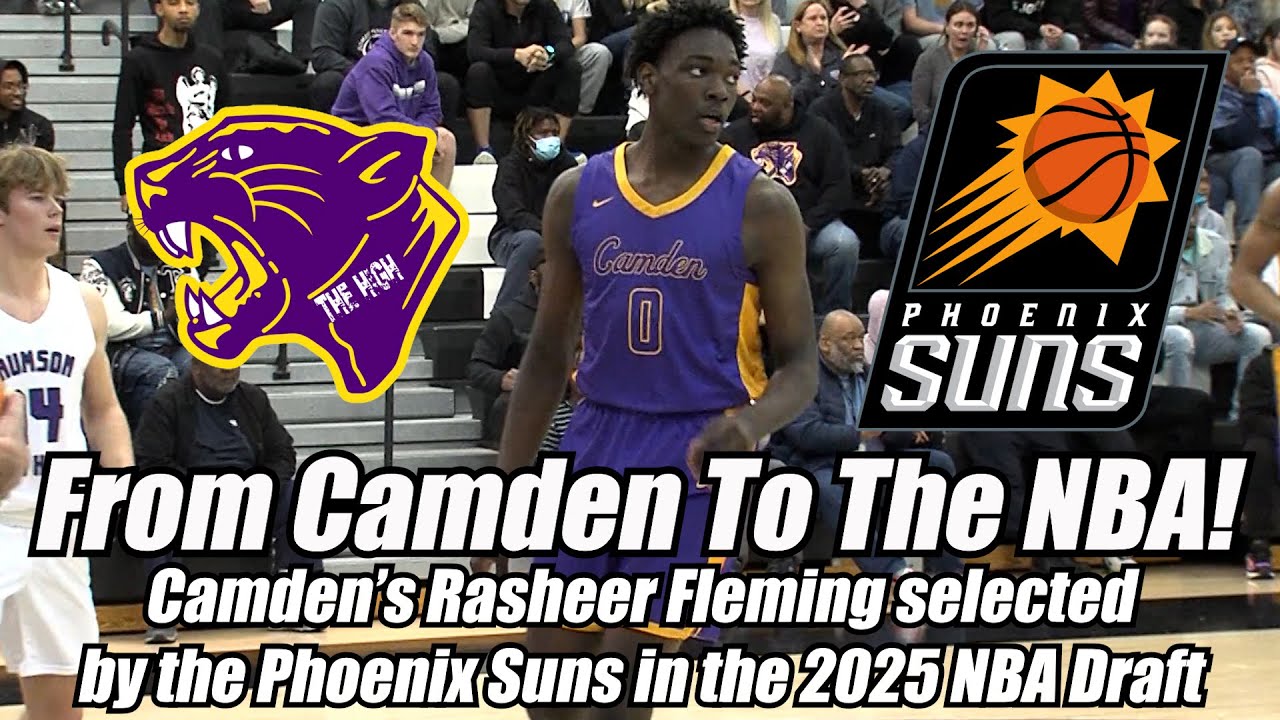 NJ's Rasheer Fleming drafted by the Pheonix Suns! | 2025 NBA Draft 2nd ...