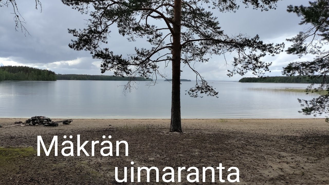Mäkrän uimaranta ja puskaparkki. Ruokoniemi, Kerimäki - YouTube