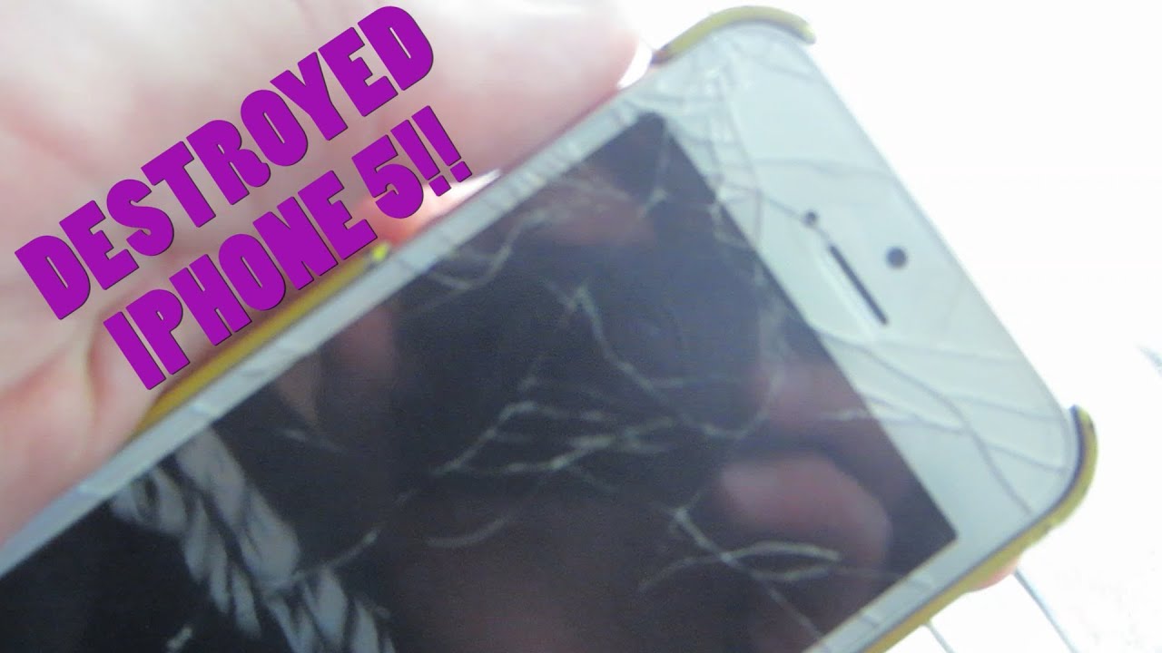 DESTROYED IPHONE 5!! (9.9.13 - Day 497) - YouTube