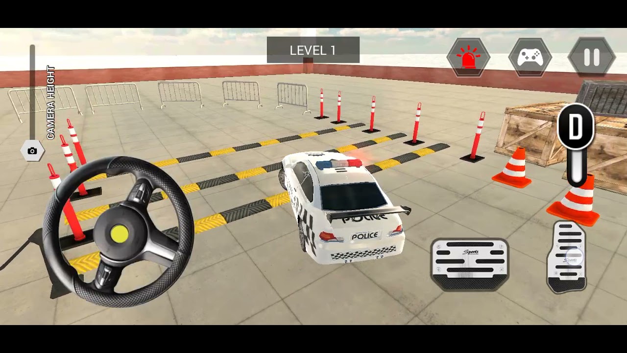 Police car game 1234 - YouTube