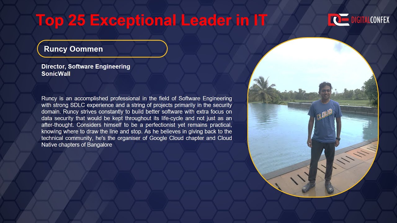 Presented By DIGITALCONFEX | Runcy Oommen | Top 25 Exceptional Leader in IT - YouTube