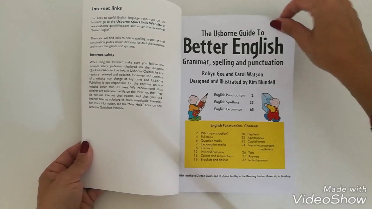 The Usborne guide to better English - YouTube