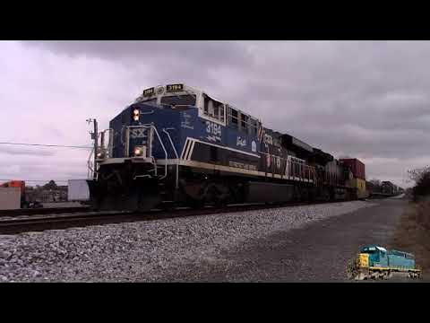 CSX 3194 (Spirit of Law Enforcement) ES44AC-H Leads I142 w/ Awesome RS5T Horn! at Florence, TN ...