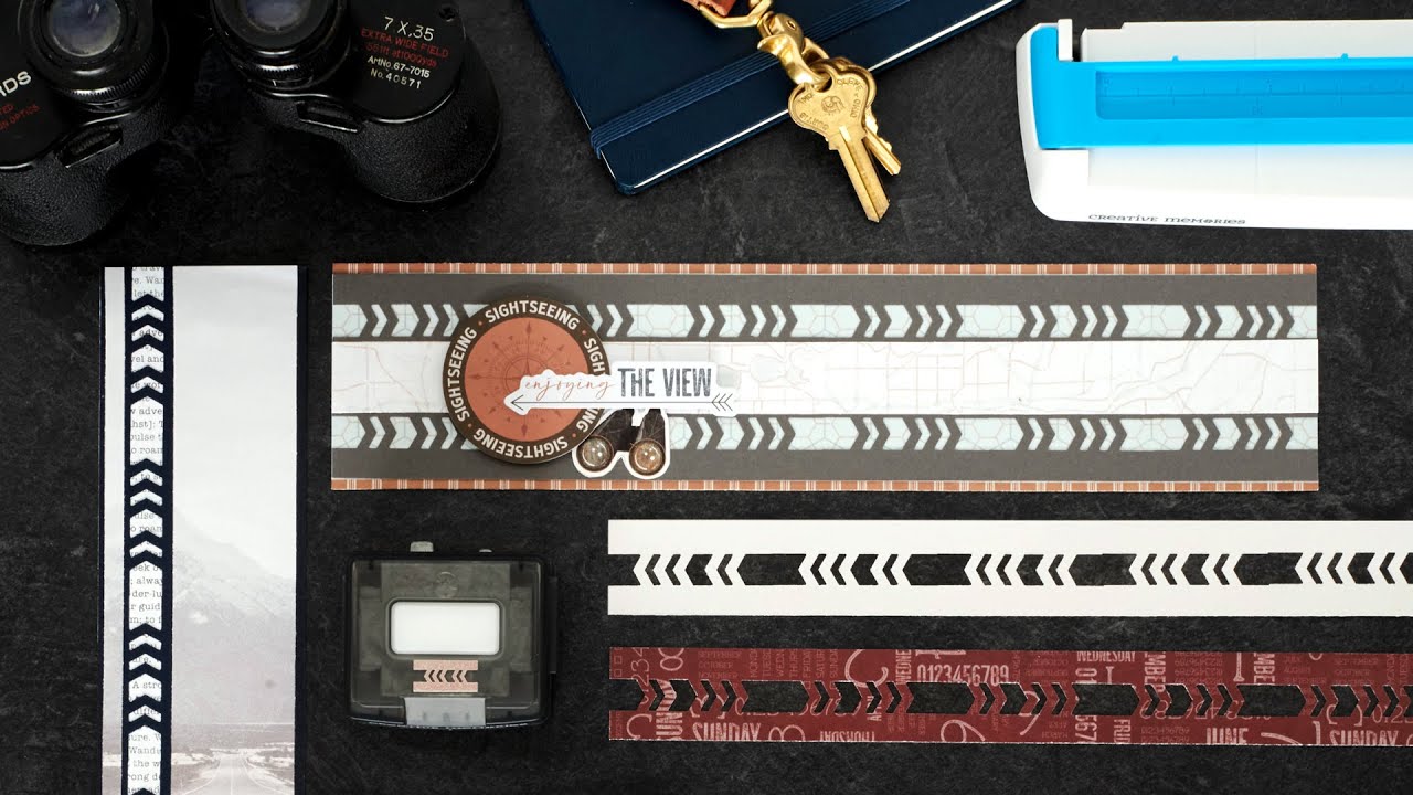 Chevron Arrows Border Maker Cartridge by Creative Memories - YouTube